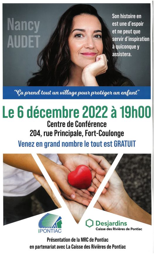 La conférencière Nancy Audet de passage à Fort-Coulonge dans une ...